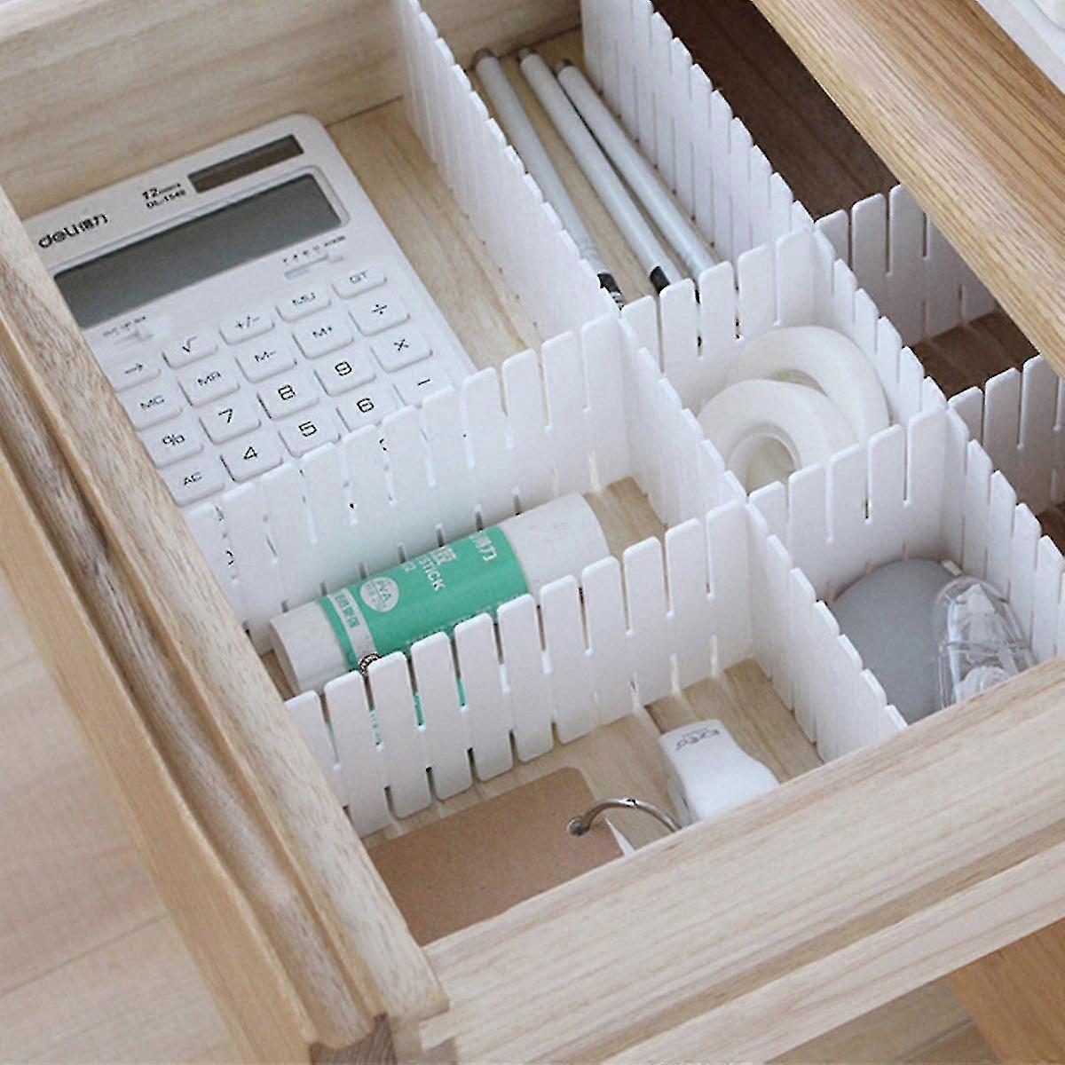 12 Pcs Drawer Dividers Wardrobe Clothes Expandable Drawer Organizer(37 ...