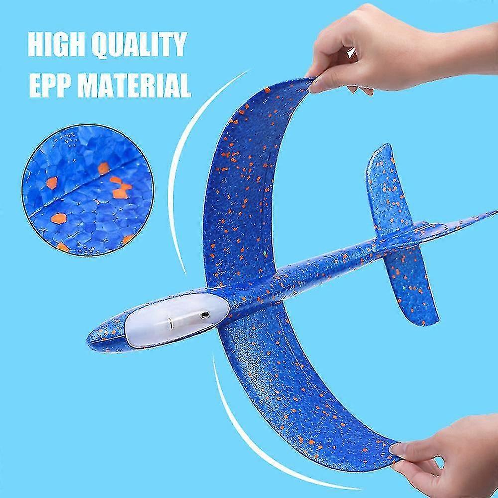 48cm Big Foam Plane Glider Hand Throw Airplane Inertial Outdoor Launch ...