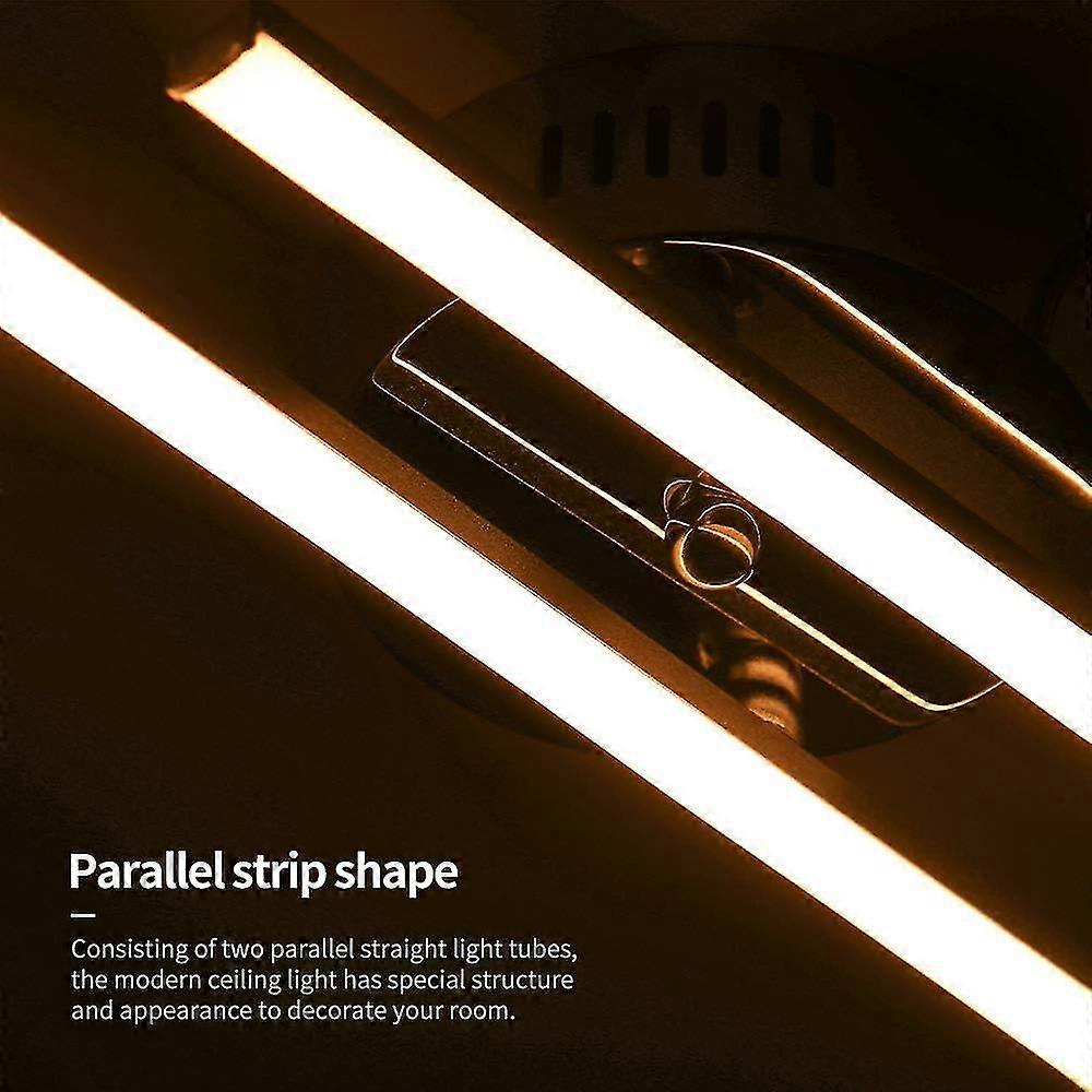 Led Ceiling Light, Modern Parallel Strip Design Ceiling Chandelier Lamp ...