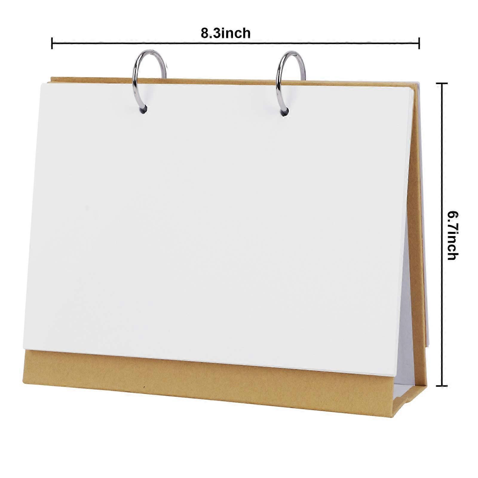 DIY Desk Calendar Kraft Paper Weekly Calendar Landscape Blank Paper No ...