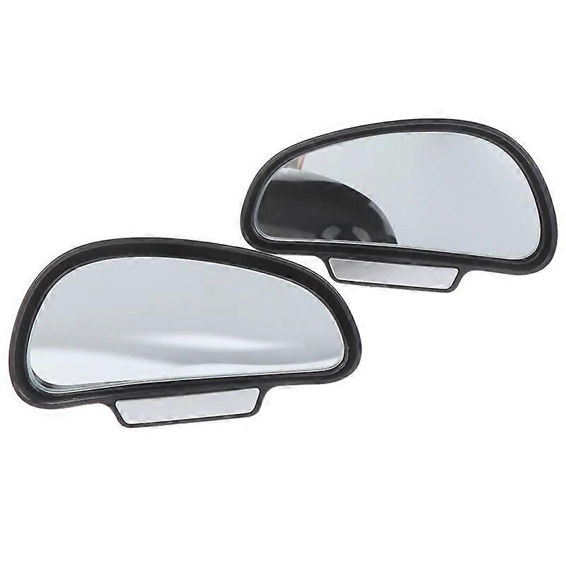 Black 360 Degree Adjustable Car Mirror Wide Angle Side Rear Mirrors ...