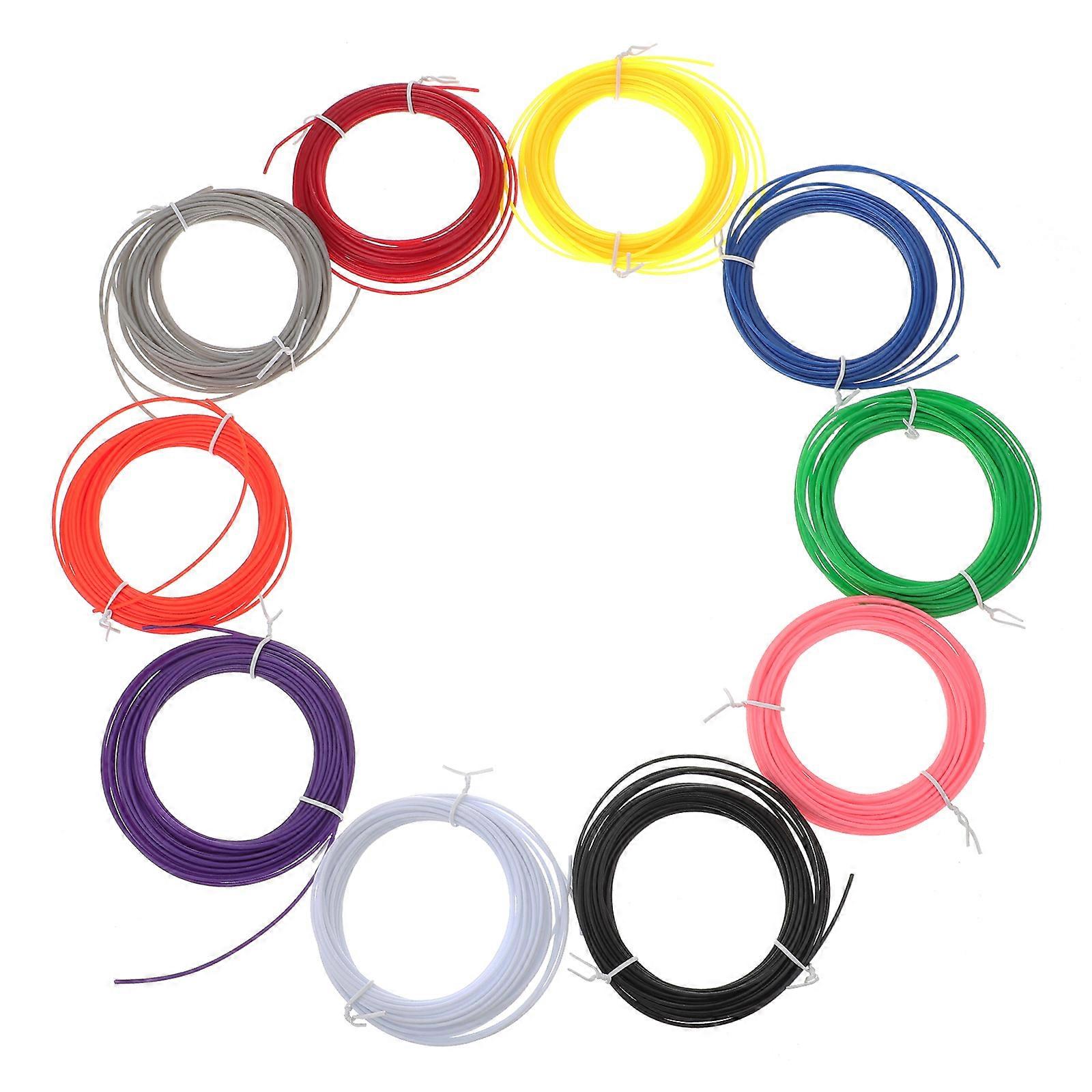 10 Pcs 3-d Printers 3d Pen Plastic Refill 3d Pen Refills Filament 3d ...