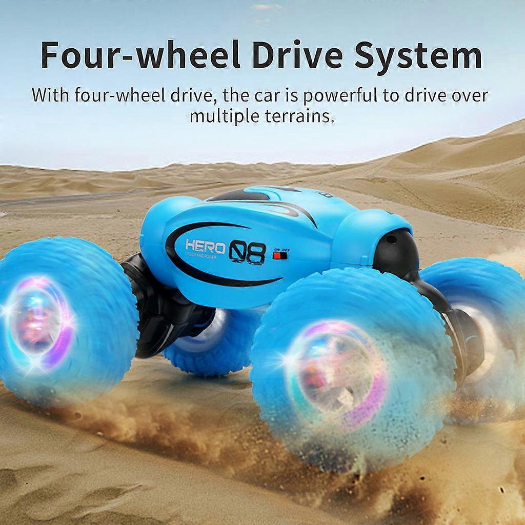 Remote Control Toy Double-sided Rollover Car for Kids Digital Model ...