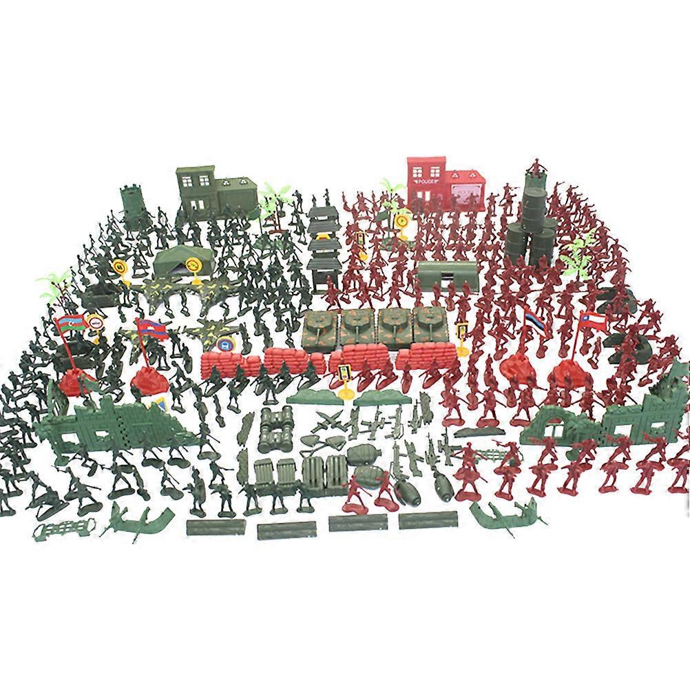 330 Pcs Mini Toy Military Toys Boys Military Soldiers Play Set Base ...