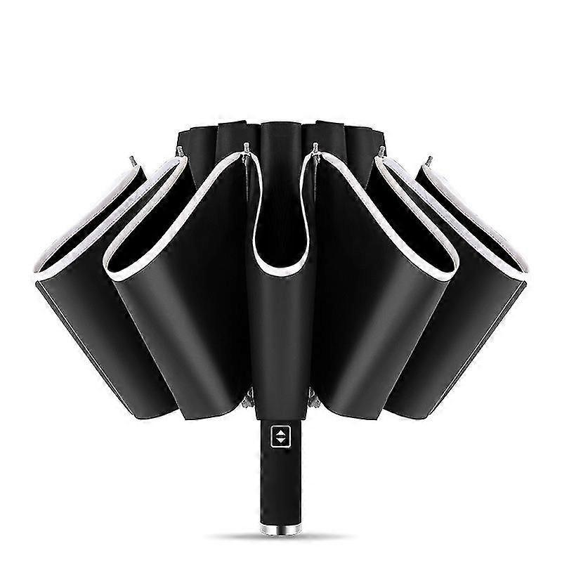 Upf 50+ Reverse Folding Umbrella Travel Windproof 99% Uv Protection ...
