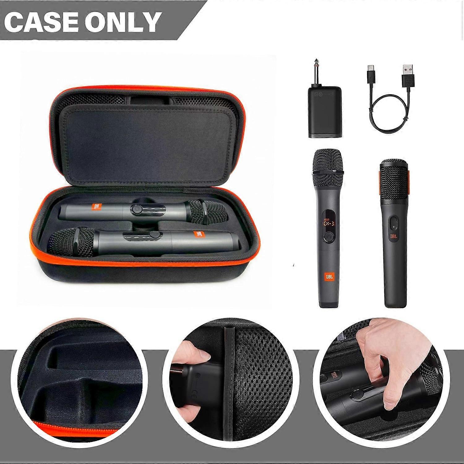 For JBL PartyBox Dual Microphone Carrying Case EVA Nylon Handheld ...