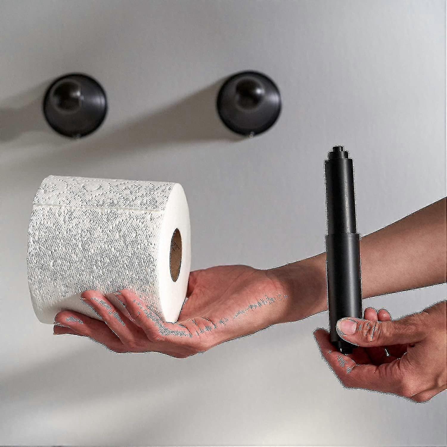 Plastic Spring Loaded Toilet Paper Roll Holder Rod Replacement(2pcs ...