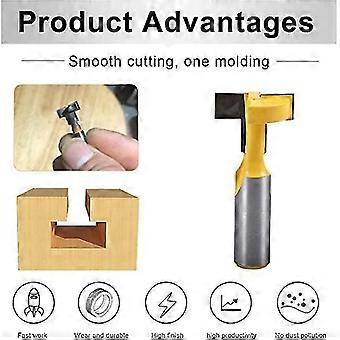 Straight T Slot Router Bit 1/2 Inch Shank Carbide Wood Countersink ...