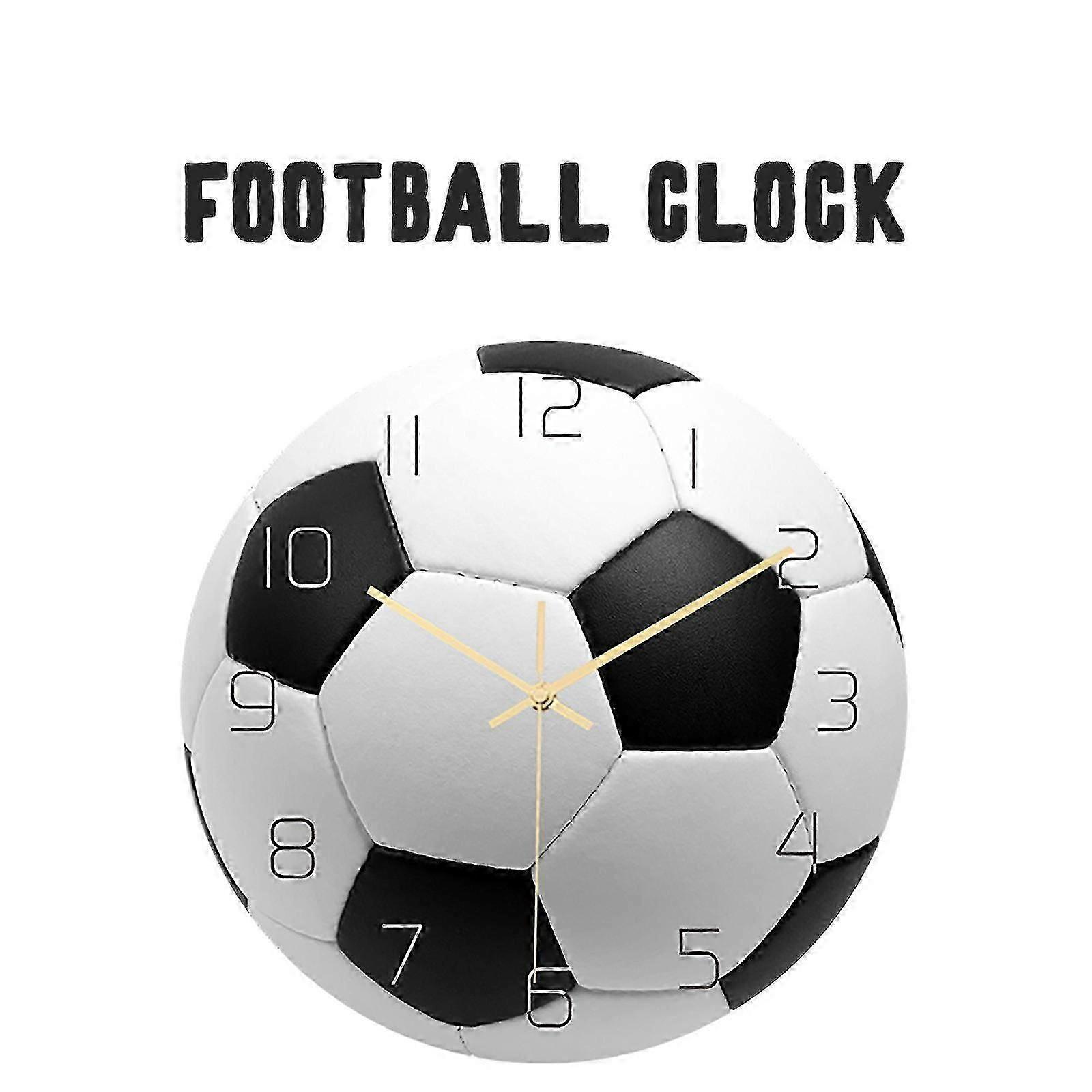 Football Wall Clock Bedroom Livingroom Alarm Clock Gifts Present For ...