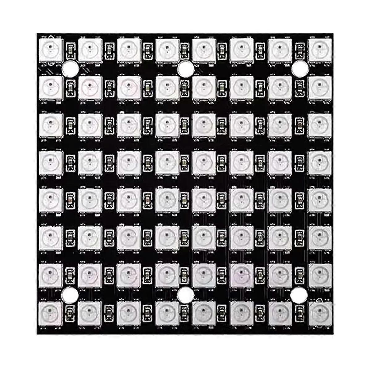 WS2812 LED 5050 RGB 8x8 LED Matrix WS2812B 8x8 64-Bit Full Color 5050 ...