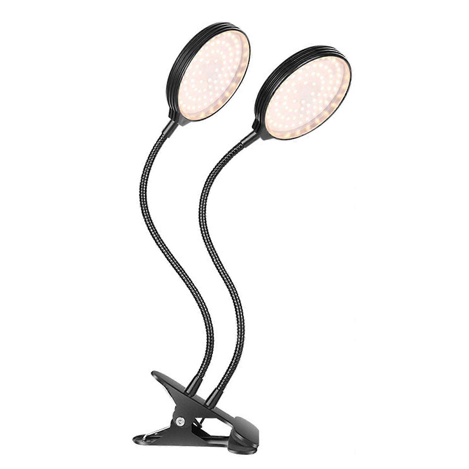 Dual-Head Plant Grow Light USB Powered 30W Full Spectrum Indoor ...