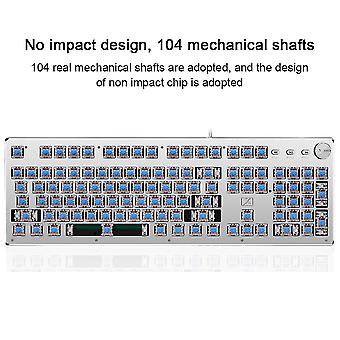 Gaming Keyboard Wired Floating Keyboard Ergonomic Waterproof Mechanical ...