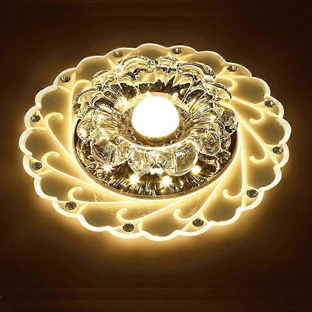 25-26 Modern LED Crystal Ceiling Light Hallway Living Room Lamp Bedroom ...