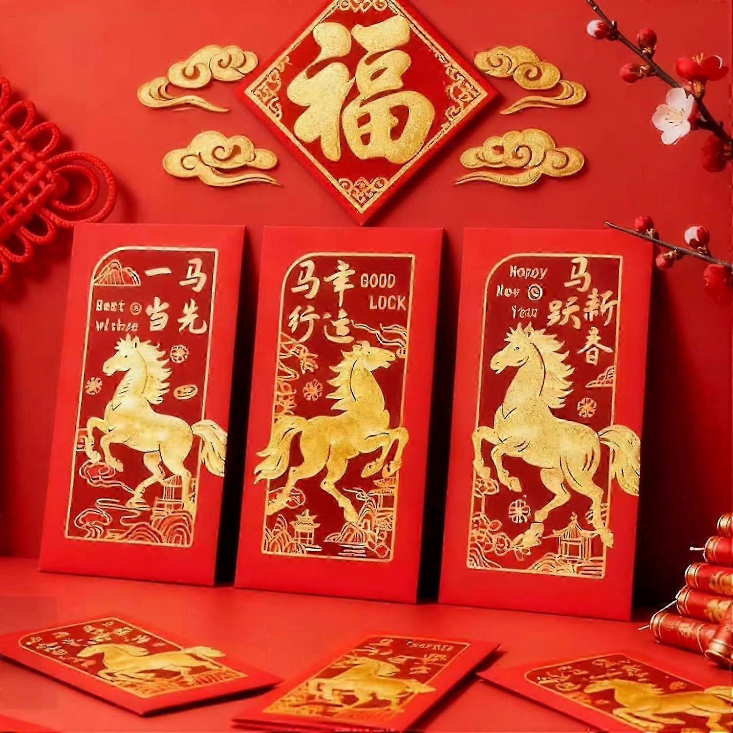 2026 Chinese New Year Red Envelopes, Lunar New Year Envelopes ...