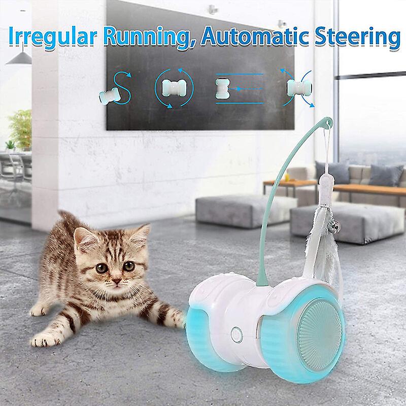 Interactive Robotic Cat Toys, 360 Degree Automatic Irregular USB ...