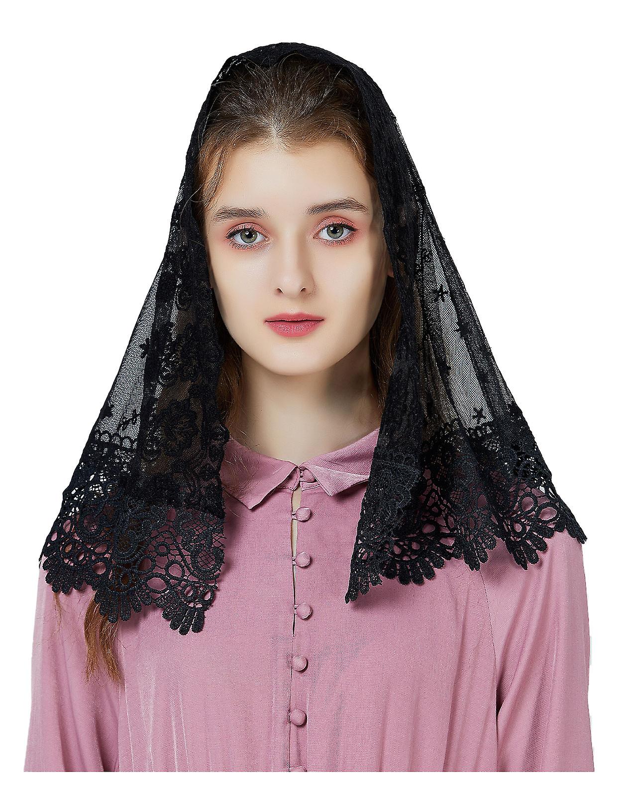 Lace Veil For Church Catholic Cathedral Chapel Mantilla 1st Communion ...