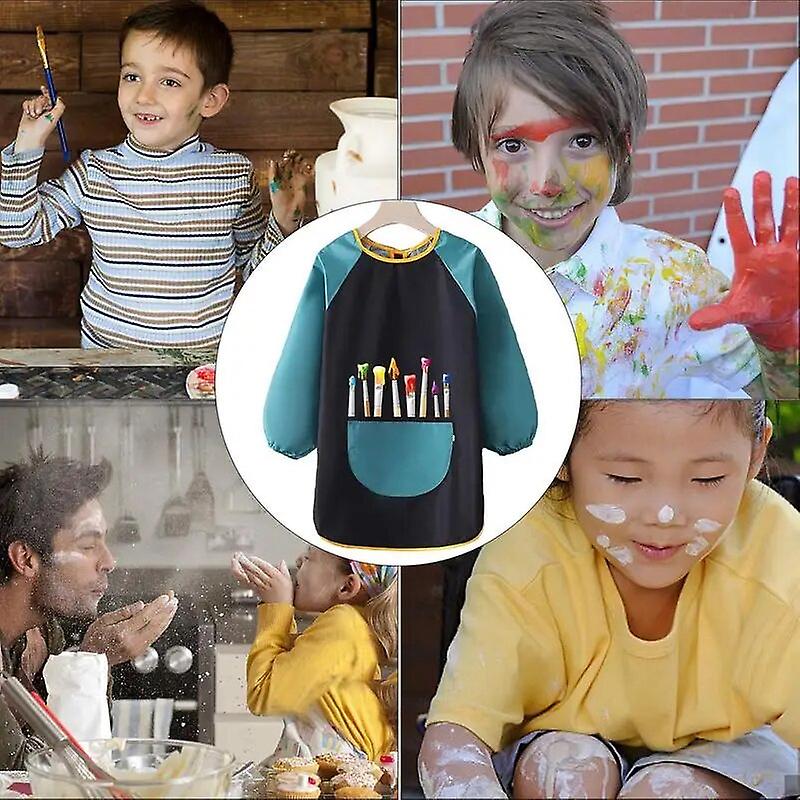 Kids Art Smock Cartoon Smock With Long Sleeve And Roomy Pocket Arts ...
