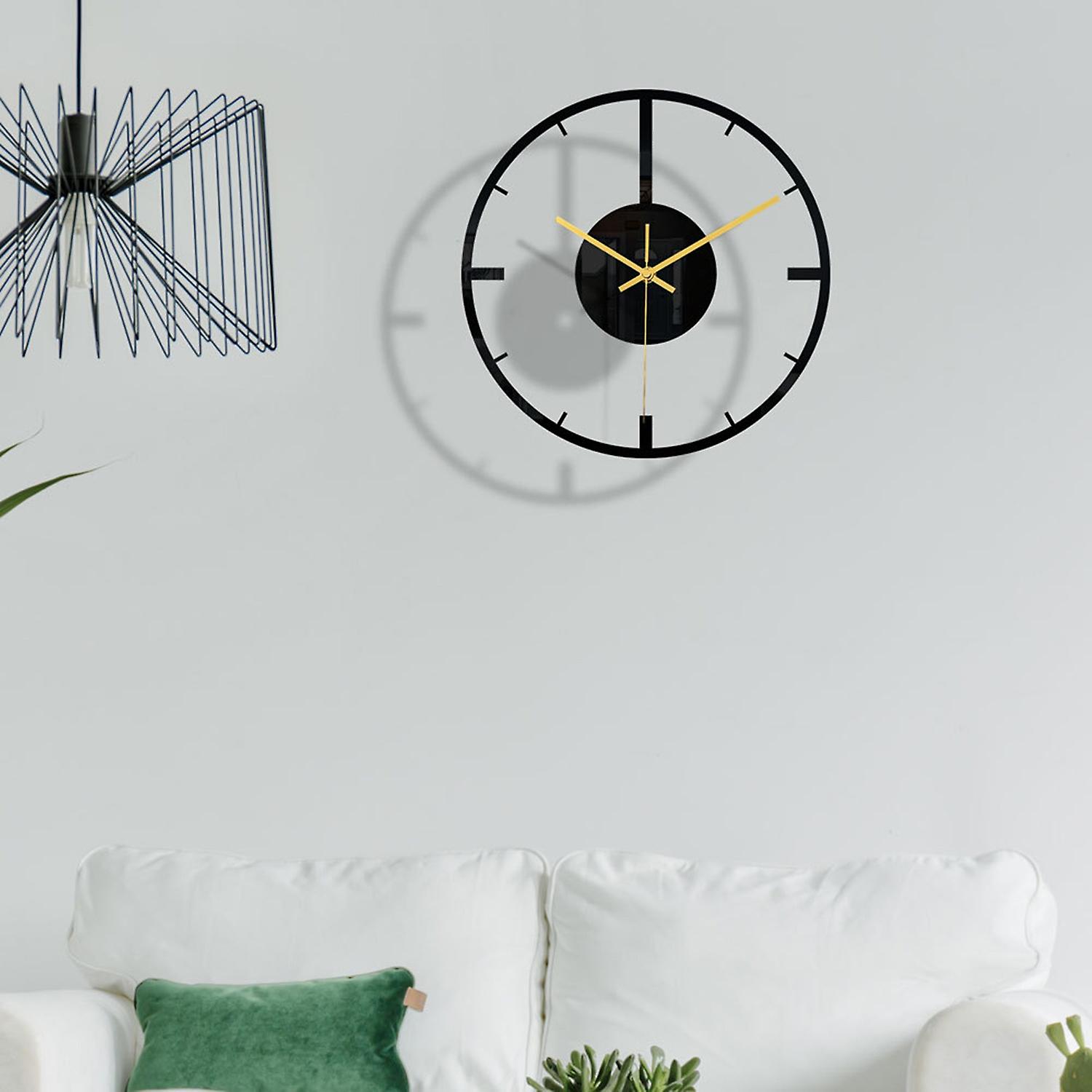 Wall Clock Eye-catching Decorative Acrylic Large Modern 3D Geometric ...