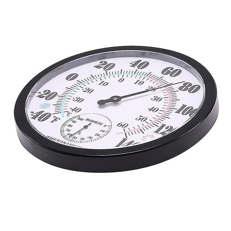 10 Inch Indoor Outdoor No Battery Weather Thermometer Hygrometer Wall ...
