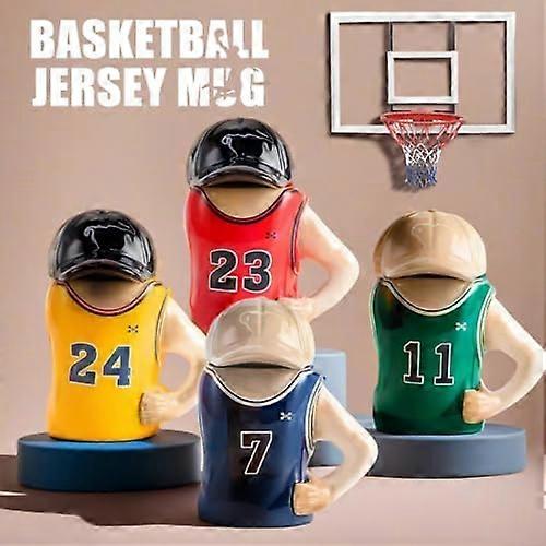 Basketball Jersey Mug, Novelty Coffee Cups with Lid, 3D Ceramic Tea Cup ...