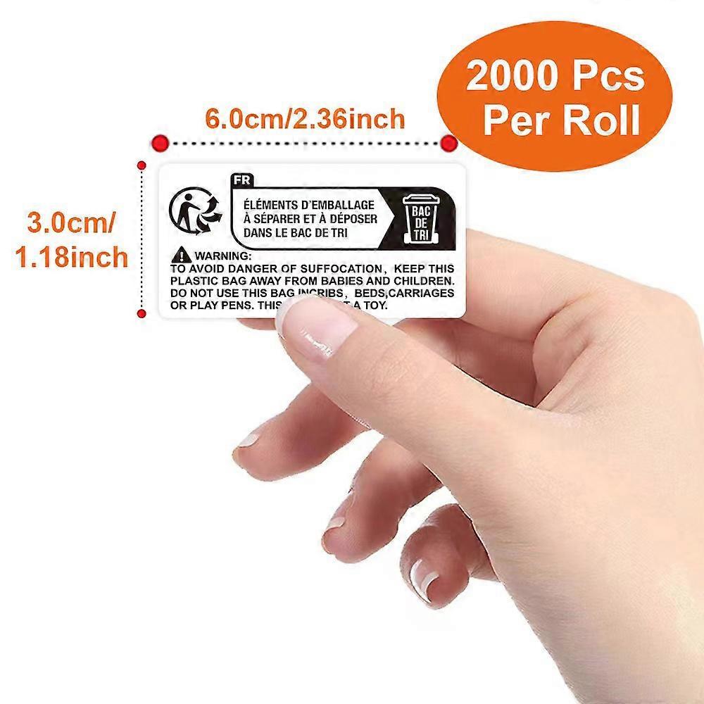 1 Roll Packaging Label Stickers Garbage Recycling Stickers Recycling ...