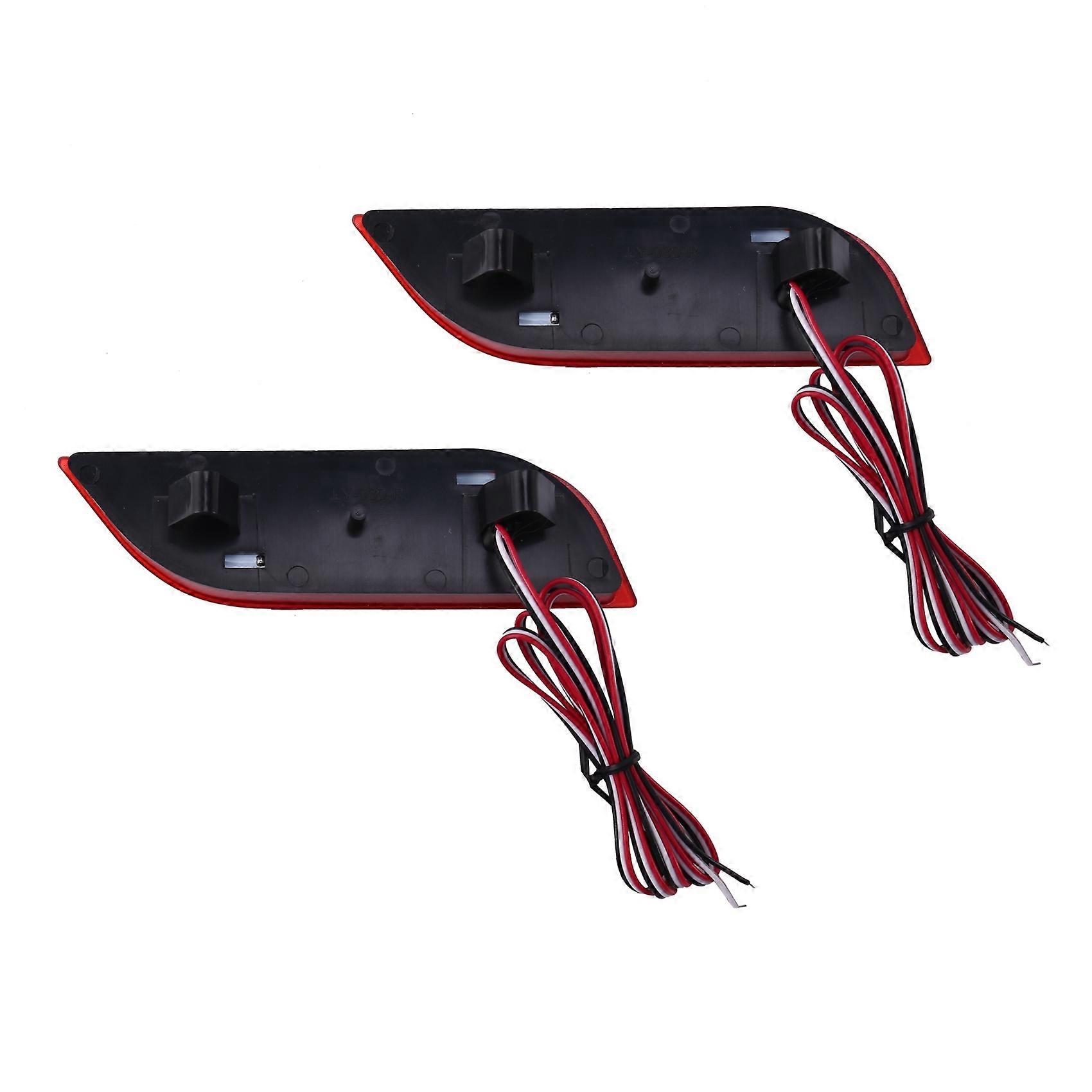 Car LED Rear Bumper Reflector Light Auto Driving Brake Fog Trim Tail ...