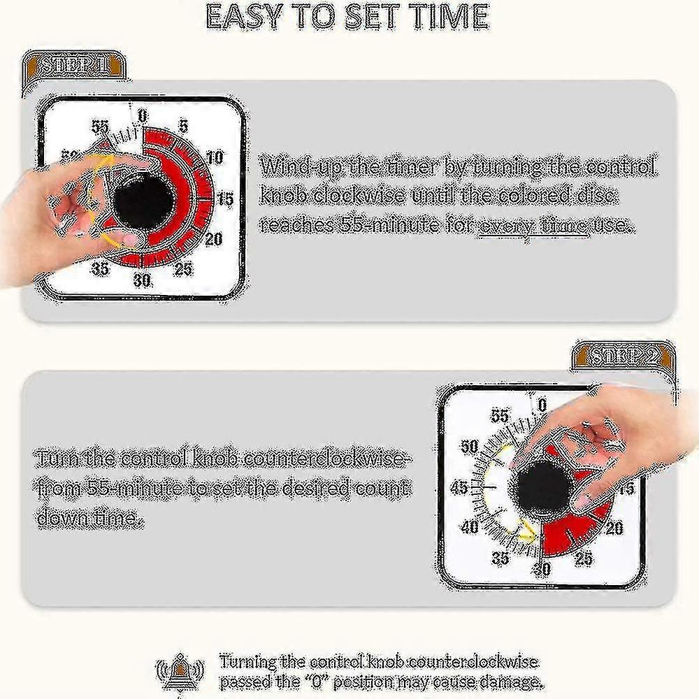 Visual Countdown Timer, Oversize Classroom Visual Timer For Kids And ...