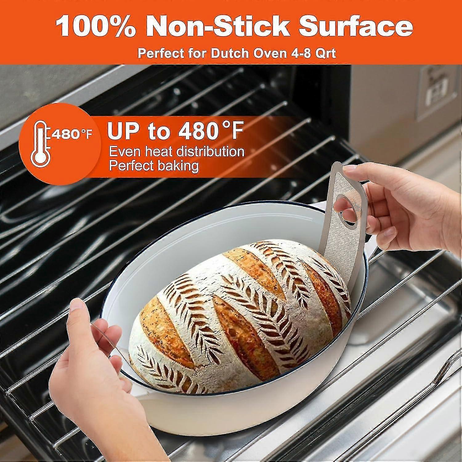 Silicone Bread Sling Oval,non-stick & Easy Clean Reusable Oval Silicone ...