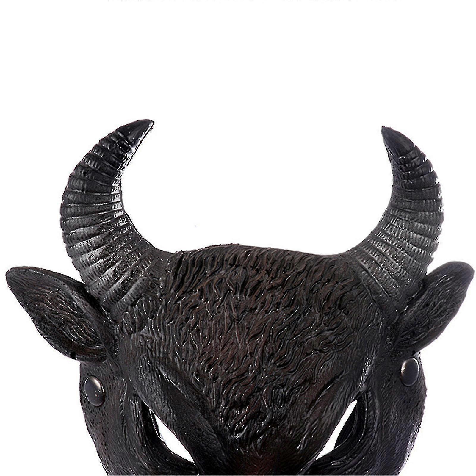 Bull Masks Pu Black Animals Carnival Halloween Party Masque For Men ...