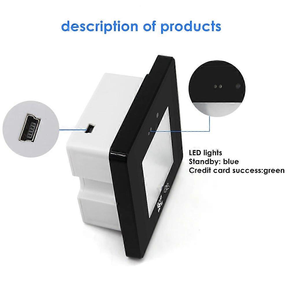 DC12V 125Khz/13.56Mhz Barcode 2D QR code Reader Access Control Reader ...