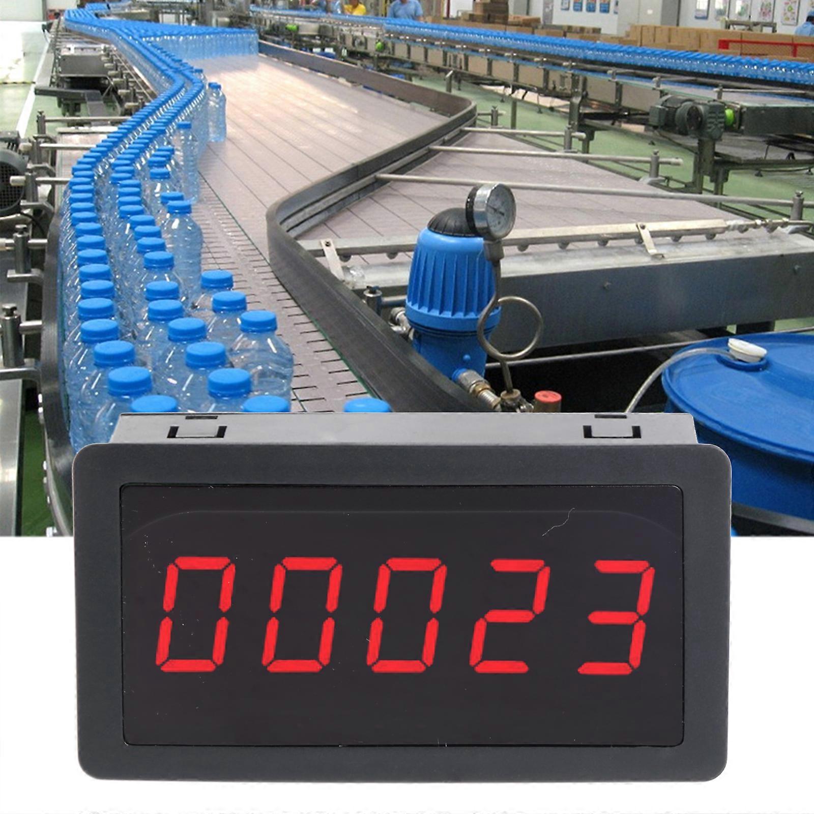 Digit Counter DC 12-24V 5 Digit LED Digital Display 0-9999 Plus Panel ...