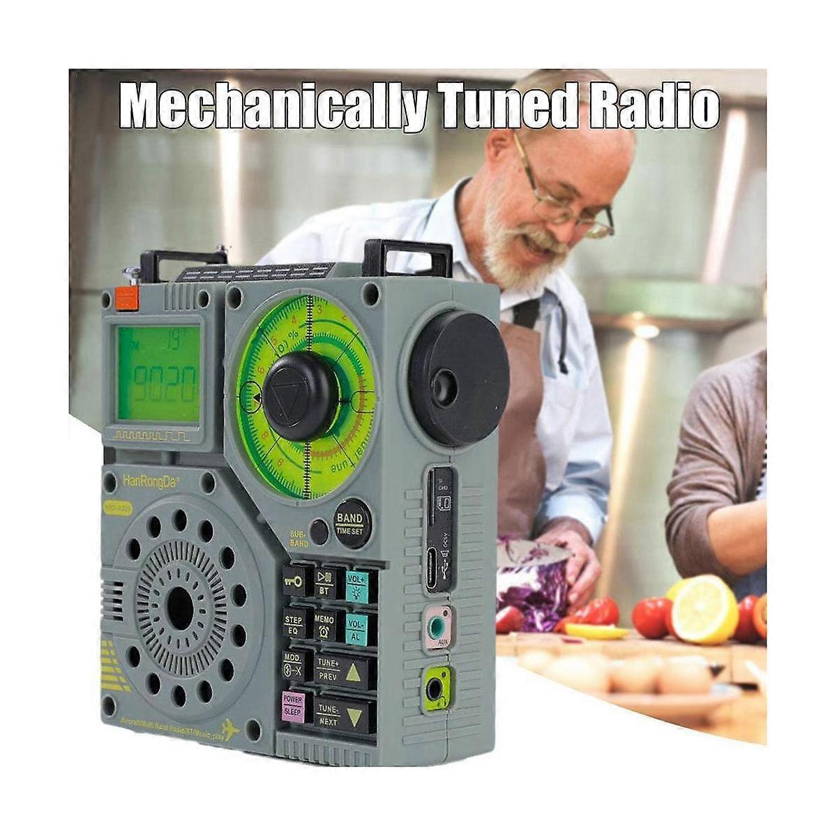 Portable Multiband Radio MF MW SW VHF Aviation Band Maritime Supports T ...