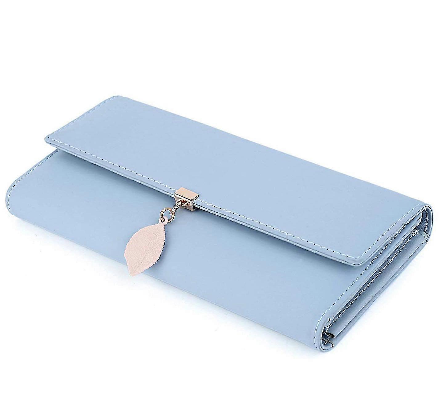 Light Blue Wallet Women Made Of Synthetic Leather | Fruugo UK