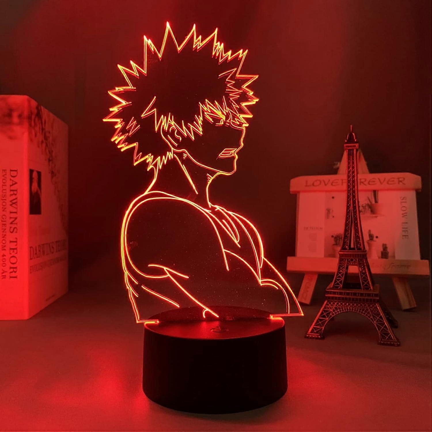 3D led Lamp 3D Night Light Bakugo Katsuki 3D Lamp Anime My Hero ...