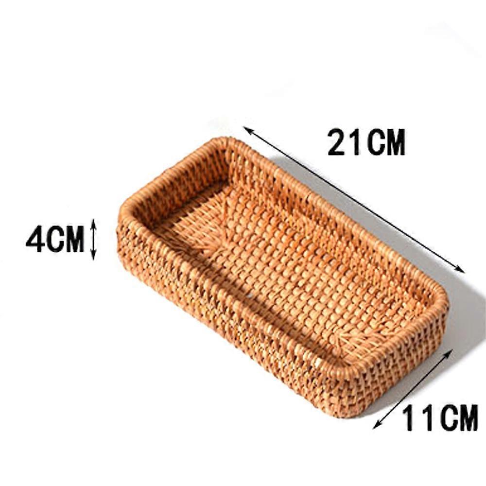 Basket Organizing Storage Wicker Baskets Rectangle Organizer Guest ...