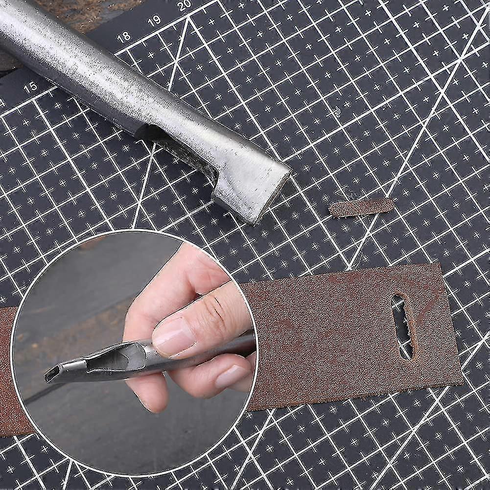 6 Pcs Oval Leather Punch Tools, Oval Leather Punch Set, Leather Hole ...