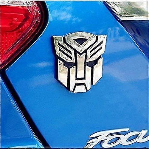 For Car Autobot Sticker Pair Chrome Finish Pvc Auto Emblems ...