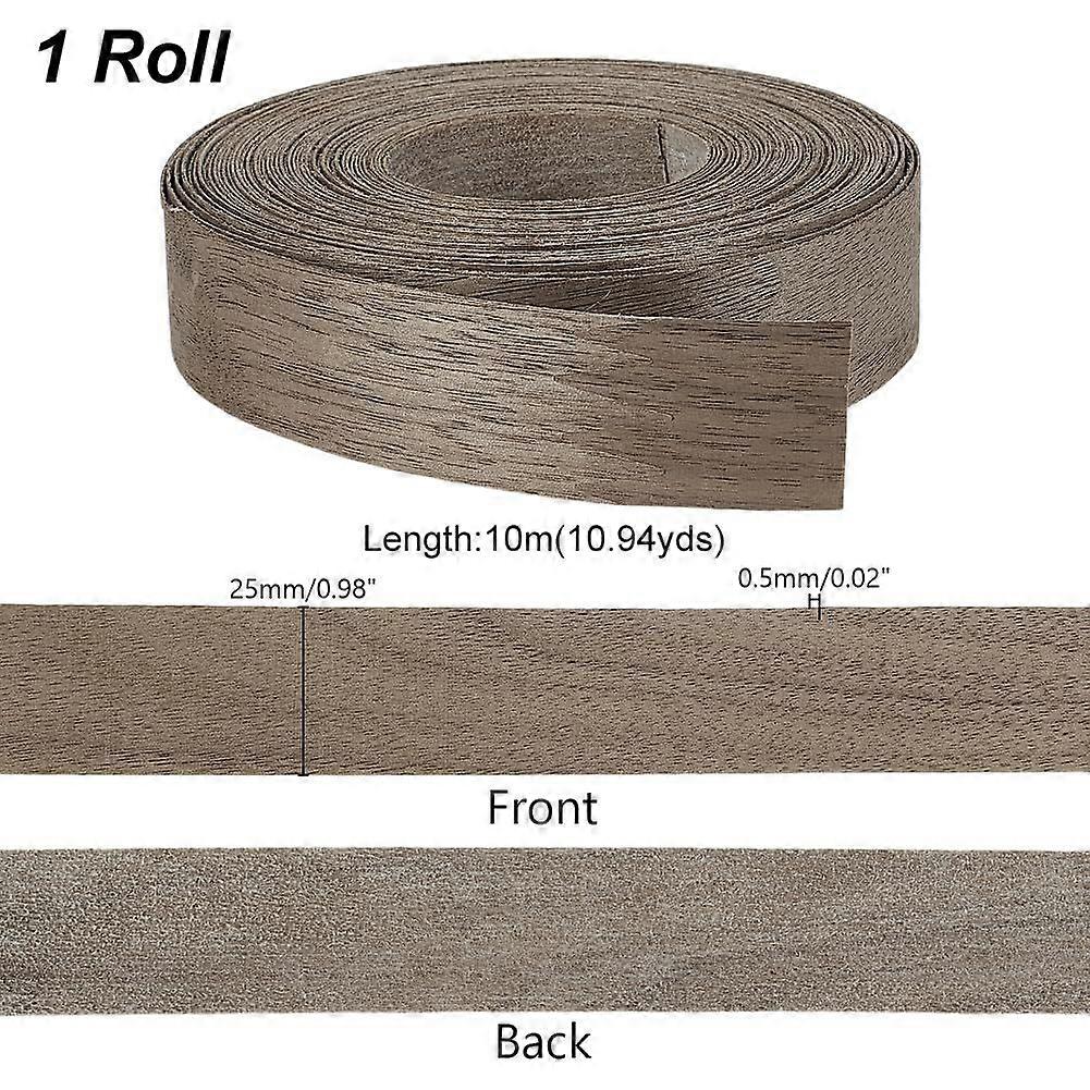 Walnut Edge Banding 0.98 Inch x 32 Ft Wood Veneer Edging Veneer Edge ...