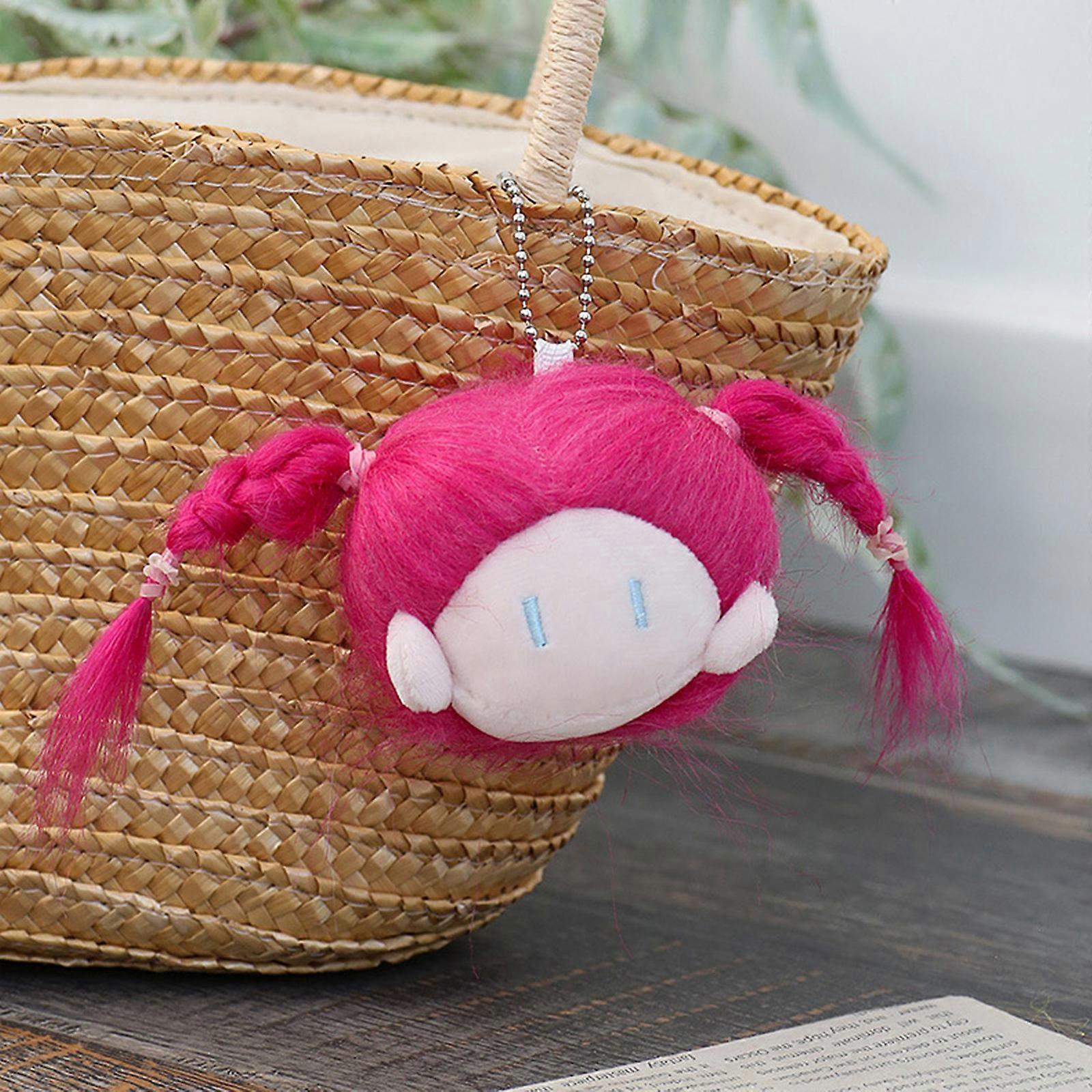 Large Rag Doll Backpack Plush Pendant Cartoon Furry Hair Doll Keychain ...