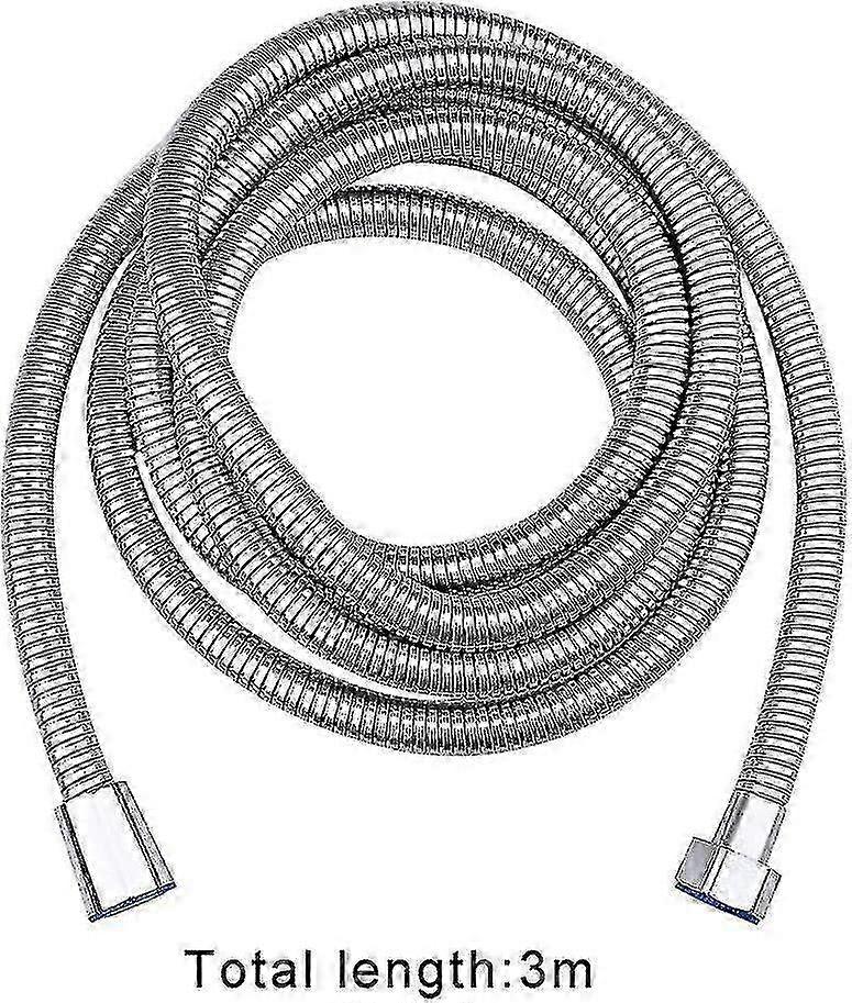Extra Long 3m Stainless Steel Shower Hose Replacement Pipe for Bathroom ...
