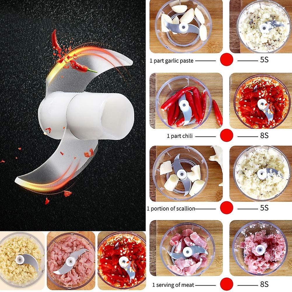 Mini Electric Garlic Press Cordless Electric Garlic Machine Food ...