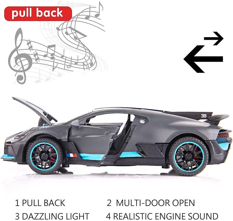 1/32 Skala Bugatti Divo Bilmodell Leksak Zinklegering Gjutning Dra ...
