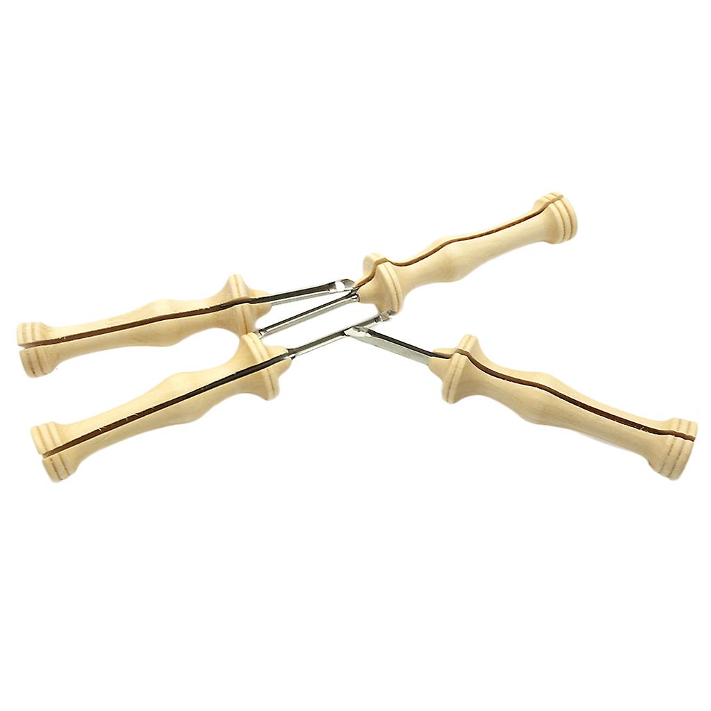 Threader Needle With Wooden Handle Embroidery Punch Pen Side Slit ...