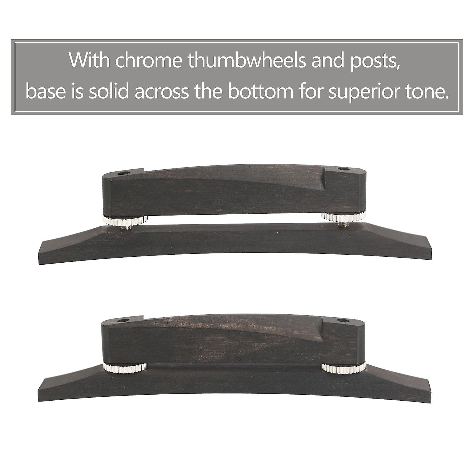 Jazz Guitar Bridge Floating Archtop Bridge with Adjustable Thumbwheel ...