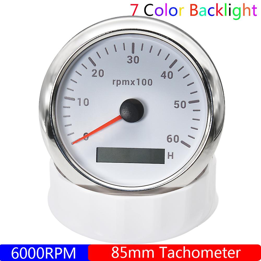 85mm Diesel Engine Tachometer Sensor Rpm Gauge Rev Counter 3000rpm With ...