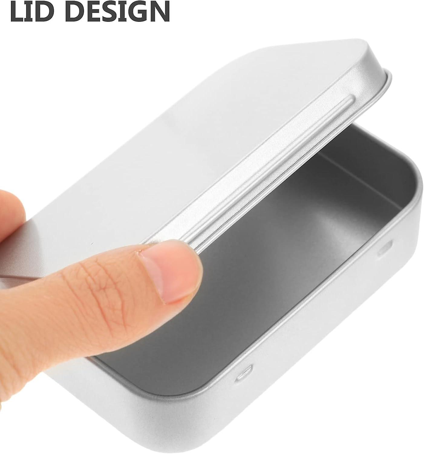 6pcs Small Metal Tin Box with Lid Empty Tinplate Box Tinplate Jar ...