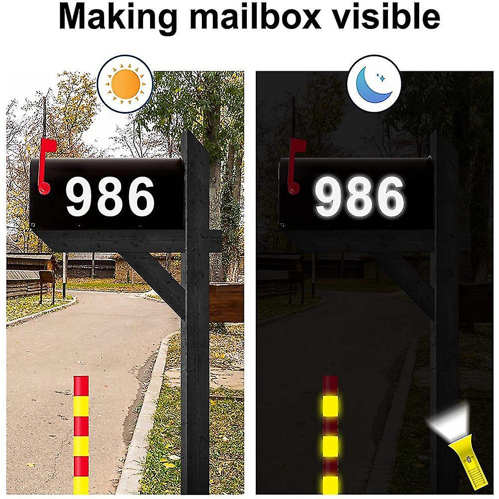 Numbers For Outside, 10 Sets 0-9 Reflective Number Stickers With Tab ...