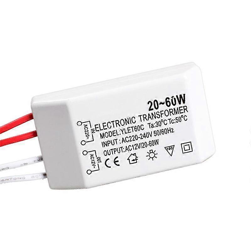 20-60w 12v Halogen Lamp Electronic Transformer Spotlight Adapter Device ...