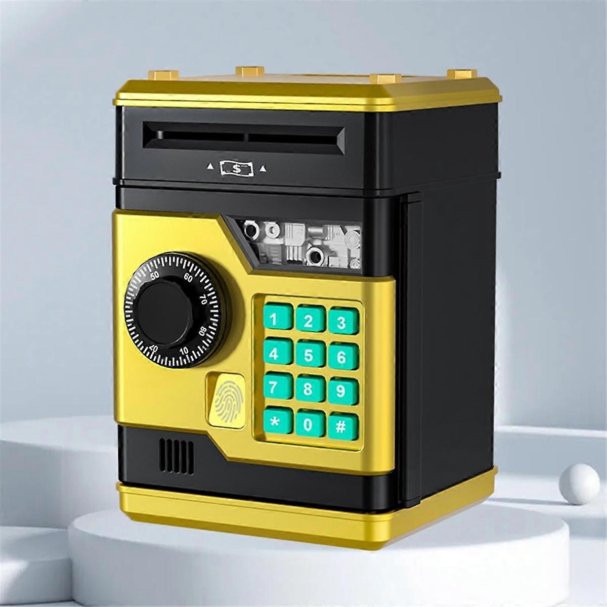 Electronic Piggy Bank ATM Password Money Box Safe Smart Fingerprint Automatic Banking Kids Gift ...