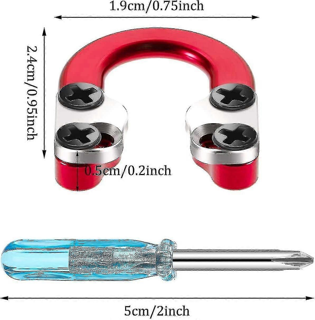 2 Pack Archery D Loop Compound Bow Metal D Loop Metal D Ring Buckle ...